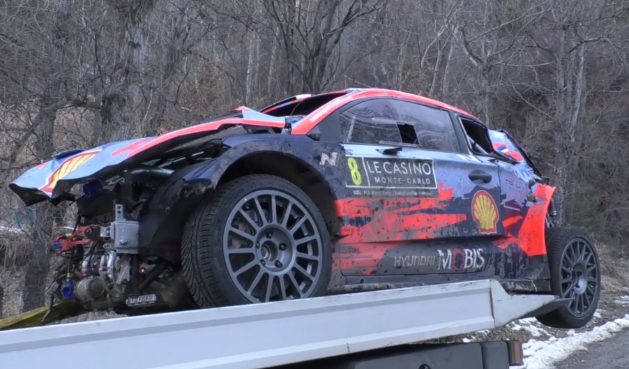 VIDEO: Hyundai i20 WRC Ott Tanak after crash » rallypl.com